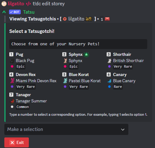 Switching Active Pet – Tatsu Helpdesk